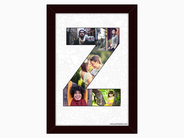 Personalized Alphabet Frame - Wisholize - Customized Photo Frame