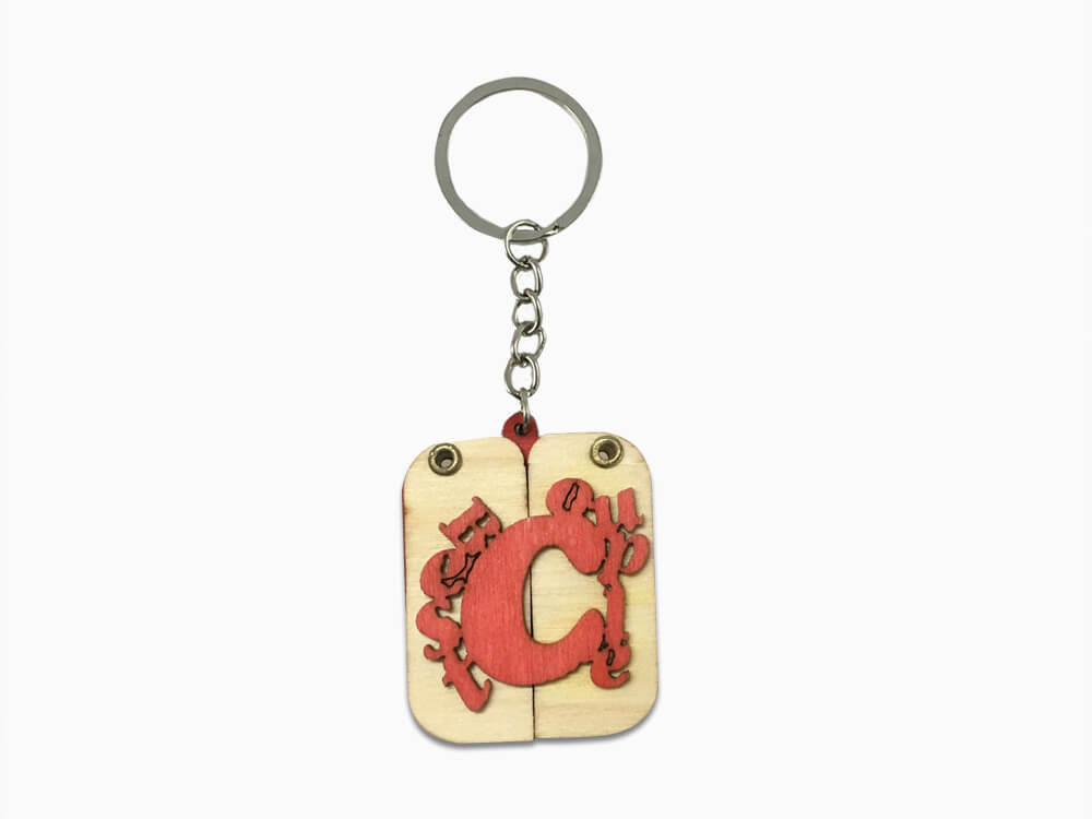 Wooden Folding Key Chain- Best Couple - Wisholize - Key Chain