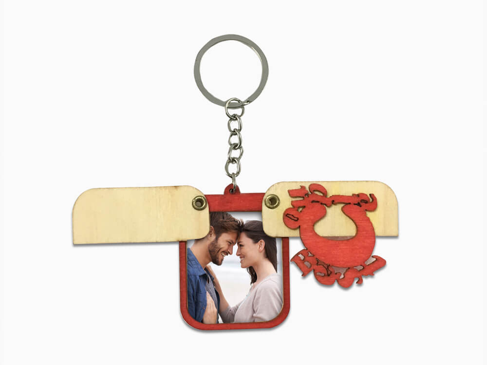 Wooden Folding Key Chain- Best Couple - Wisholize - Key Chain
